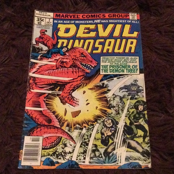 Marvel | Accessories | 978 Marvel Comic Book Devil Dinosaur 7 Prisoner ...